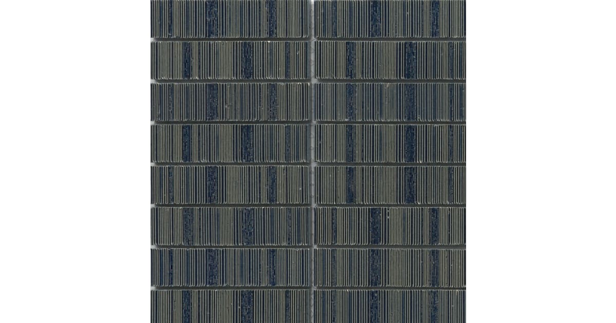 Emser Tile W51NEWTNA1212MSKP Newtro - 12" x 12" Geometric Mosaic Wall Tile - Textured Glossy ...
